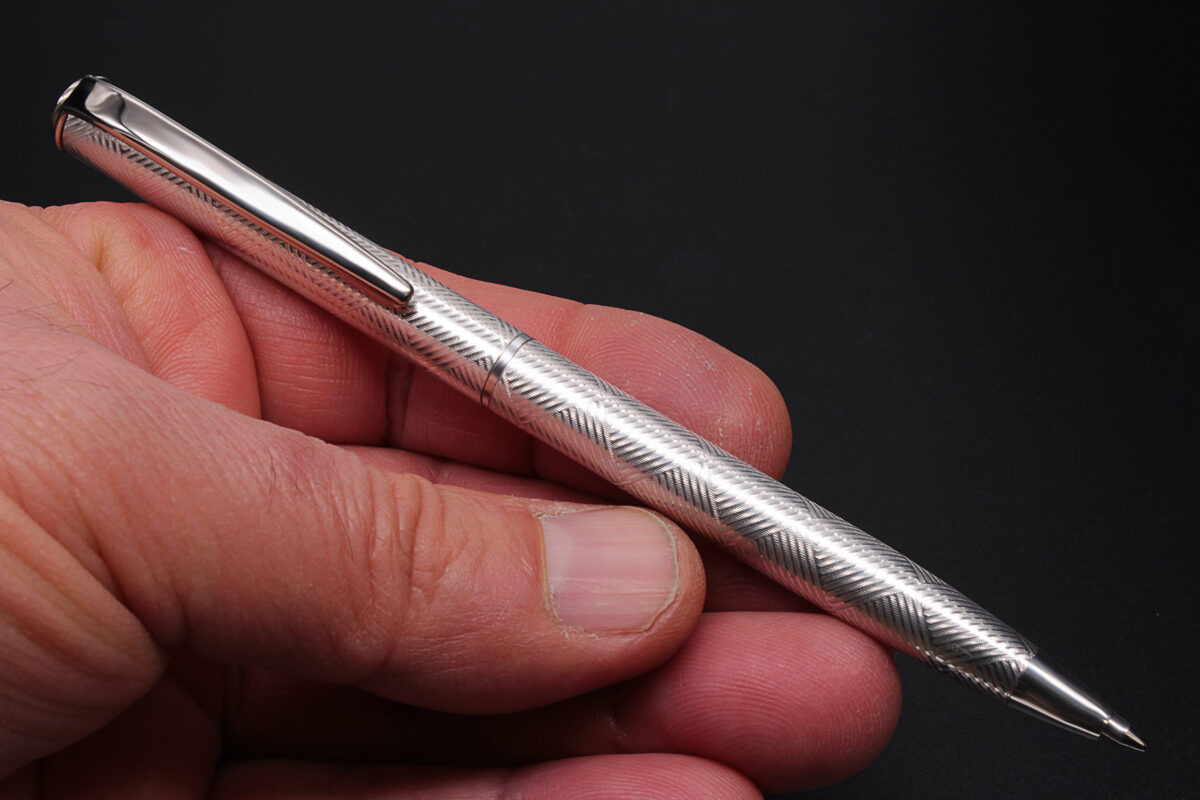 Silver Ballpoint Pen Penelope's Canvas - Grifos Pens