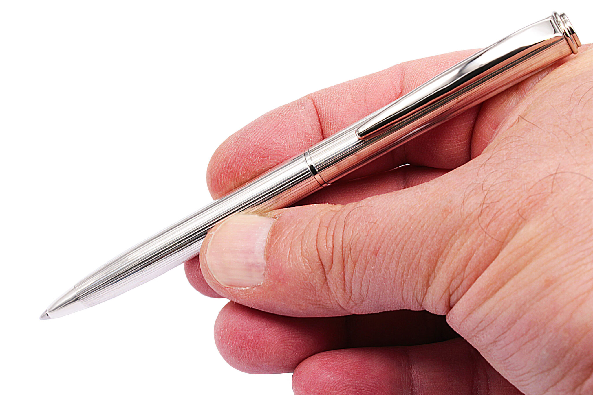 Fine Lines Silver Ballpoint Pen - Grifos Pens
